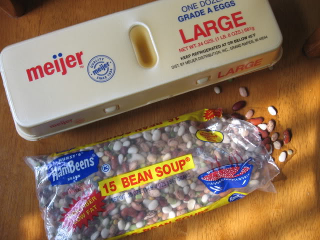 12 Bean Sorting ~ Preschool Busy Bags - Walking by the Way