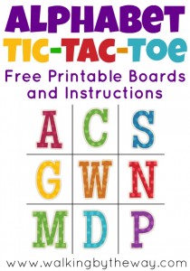 Alphabet Tic-Tac-Toe - Walking by the Way