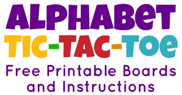 Alphabet Tic-Tac-Toe - Walking by the Way