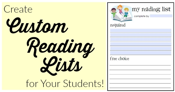 Create Your Own Homeschool Reading Lists - Walking by the Way