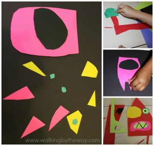 Cut Paper Monsters Art Project for Kids - Walking by the Way
