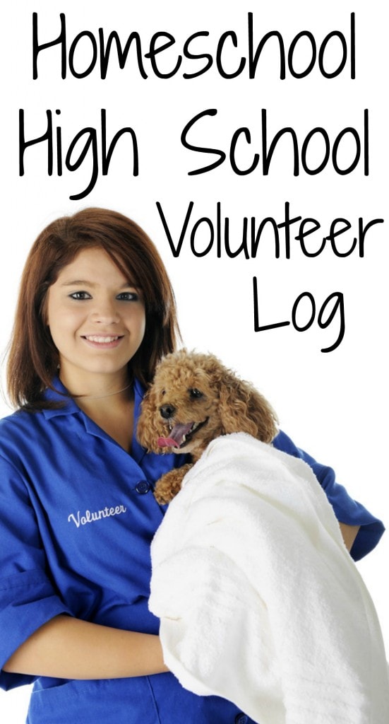 Homeschool High School Volunteer Log - Walking by the Way