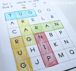 BOB Book Printables for Set 1, Book 8 - Walking by the Way