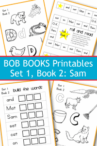 BOB Books Printables for Set 1, Book 2 - Walking by the Way