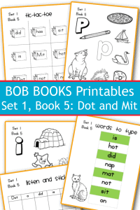BOB Books Printables for Set 1, Book 5 - Walking by the Way