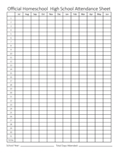 Track Your Homeschool Year with This Printable Chart - Walking by the Way