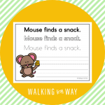 Simple Animal Sentences for Handwriting Practice - Walking by the Way