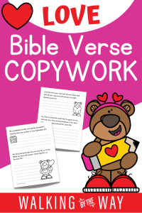Bible Verses About Love Copywork - Walking by the Way