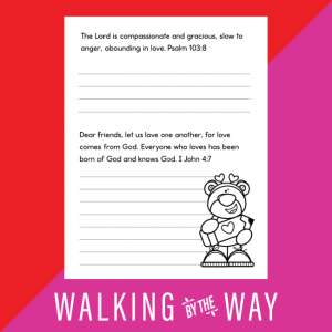 Bible Verses About Love Copywork - Walking by the Way