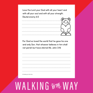 Bible Verses About Love Copywork - Walking by the Way