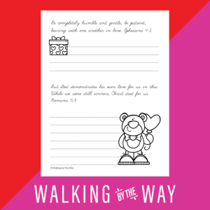 Bible Verses About Love Copywork - Walking by the Way