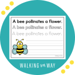 Bugs Handwriting Sentences to Copy - Walking by the Way