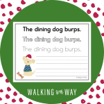 Holiday Dogs Sentences to Copy for Handwriting Practice - Walking by ...