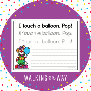 Circus Sentences for Handwriting Practice - Walking by the Way