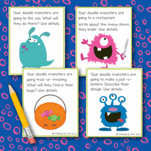 Monster Writing Prompts for Kids - Walking by the Way