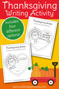 Teach Gratitude with This Easy Writing Activity - Walking by the Way