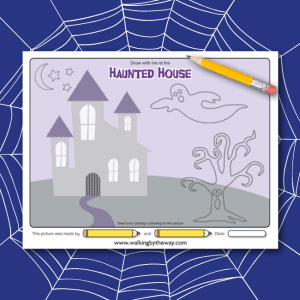 Free Halloween Drawing Prompts for Kids - Walking by the Way