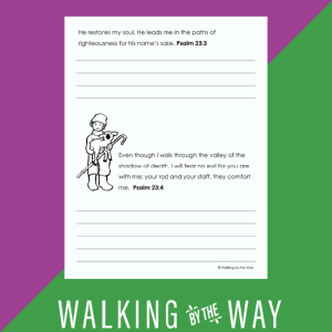 Psalms for Kids Copywork Pages - Walking by the Way