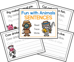 Simple Animal Sentences for Handwriting Practice - Walking by the Way