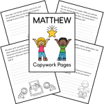 Matthew Copywork for Your Homeschool - Walking by the Way