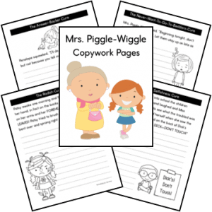 Mrs. Piggle-Wiggle Copywork Pages - Walking by the Way
