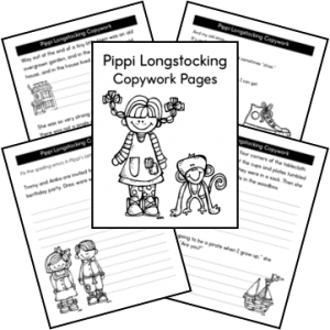 Pippi Longstocking Copywork Pages - Walking by the Way