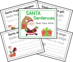 Santa Sentences to Copy for Handwriting Practice - Walking by the Way