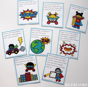 Save the Day with These Super Hero Writing Prompts - Walking by the Way