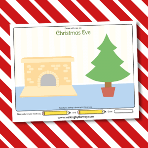 Free Christmas Drawing Prompts for Kids - Walking by the Way