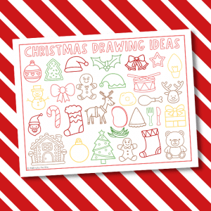 Free Christmas Drawing Prompts for Kids - Walking by the Way