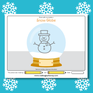 Free Winter Drawing Prompts for Kids - Walking by the Way