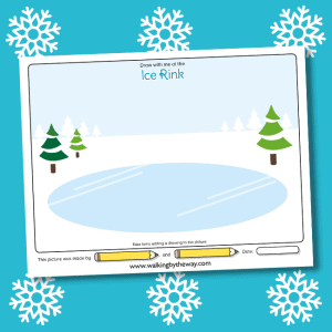 Free Winter Drawing Prompts for Kids - Walking by the Way