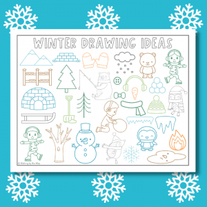 Free Winter Drawing Prompts for Kids - Walking by the Way