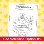 Bee Valentine Card for Kids - Walking by the Way