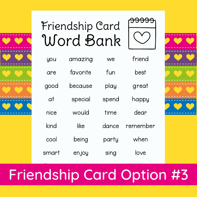 Friendship Words List Friendship Words List