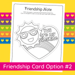 Free Printable Friendship Card for Kids - Walking by the Way