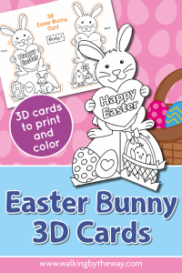 Free Printable Easter Card to Color - Walking by the Way