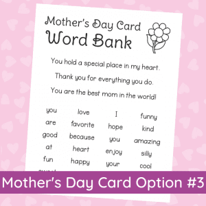 Printable Mother's Day Card to Color - Walking by the Way