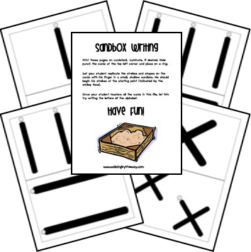 Sandbox Writing {and free printable cards!} - Walking by the Way