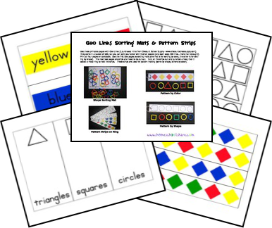 Geo Links ~ Preschool Busy Bag - Walking by the Way
